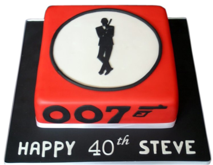 007 birthday cake