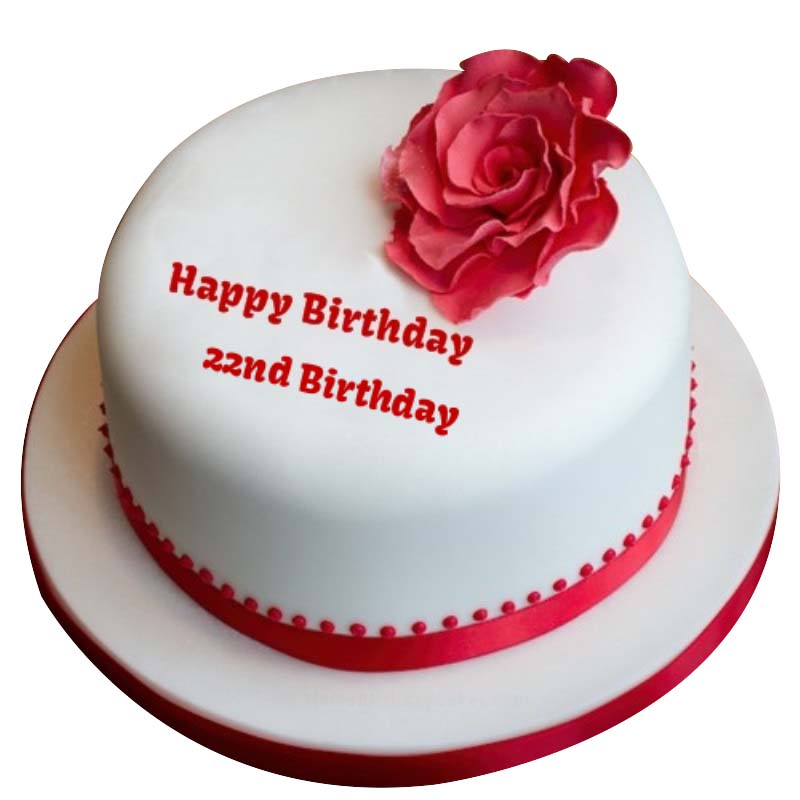 22nd birthday cake