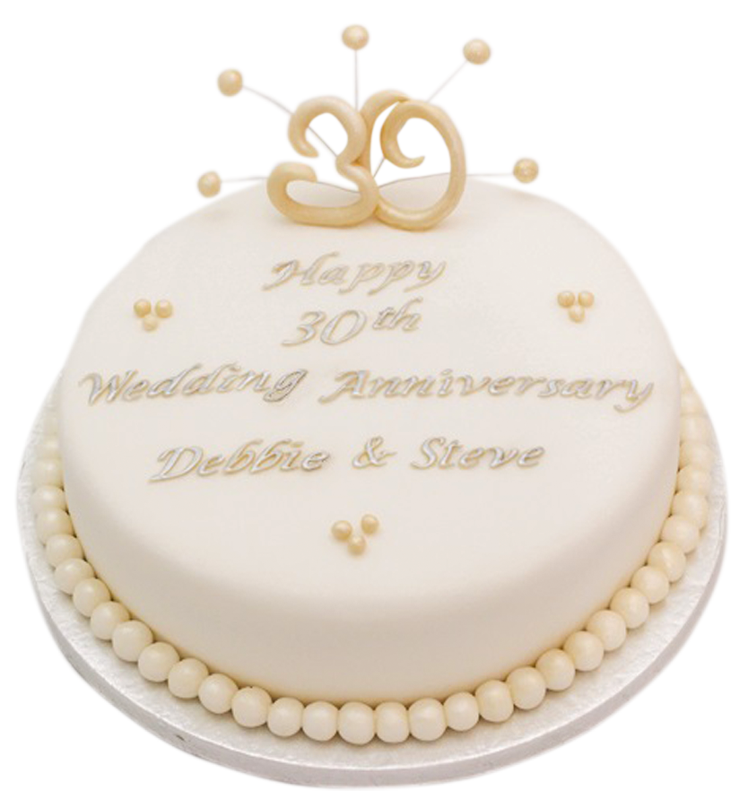 30th anniversary cake