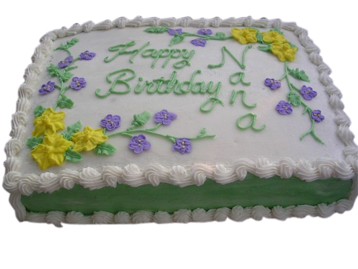 Birthday cake oblong