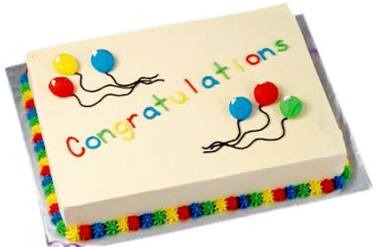 Congratulation cake
