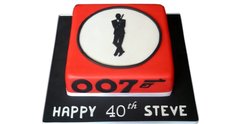 007 birthday cake