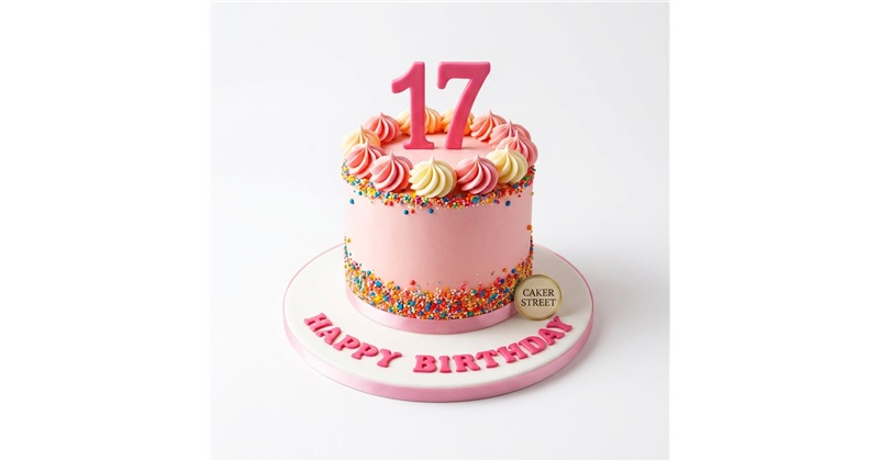 17th Birthday Cake For Girls | 17th Birthday Cake | Caker Street