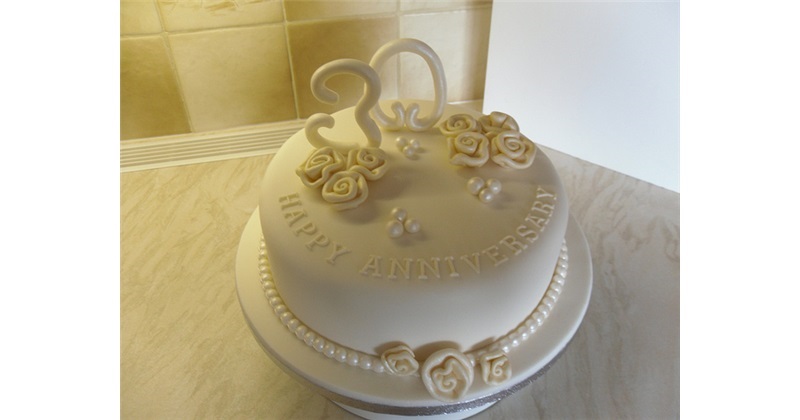 30th anniversary cake