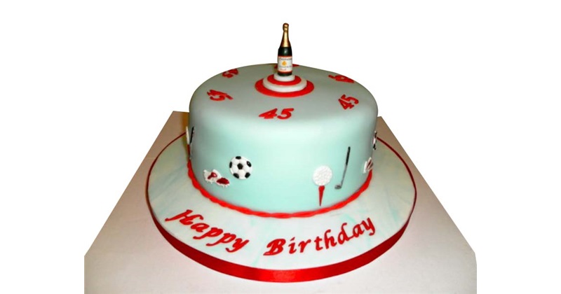 45th birthday cake