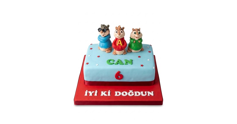 Alvin and the Chipmunks Birthday Cake | Custom Kids Cakes UK