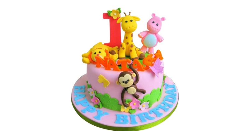 Animals Theme Birthday Cakes