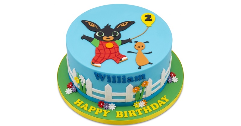 Bing Bunny Kids Birthday Cake | Custom Age & Name | Caker Street