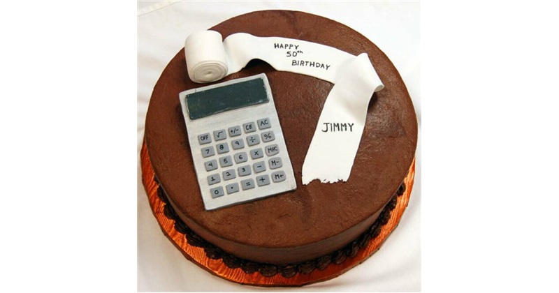 Birthday cake accountant