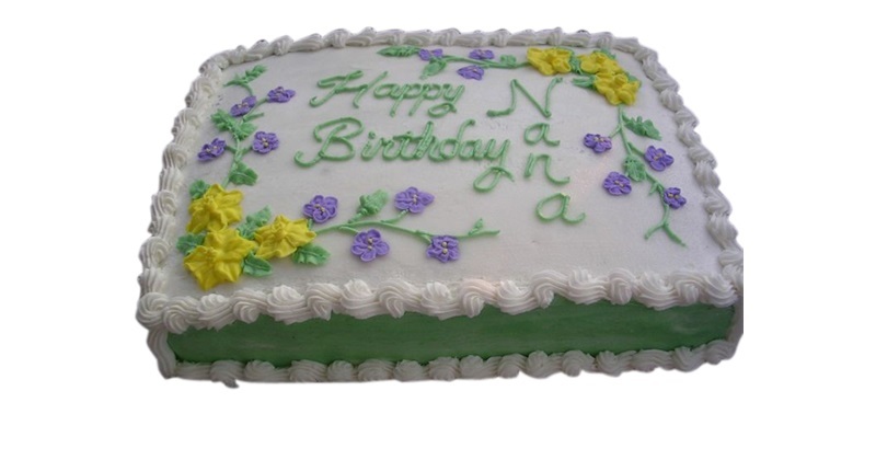 Birthday cake oblong