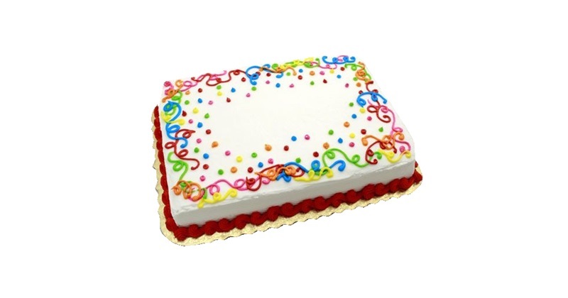 Birthday cake oblong