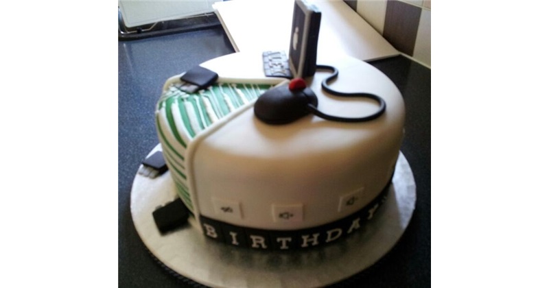 Birthday Computer Cake