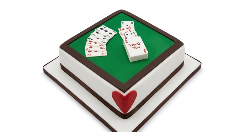 Bridge game Birthday cake