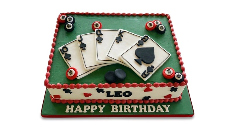 Bridge game Birthday cake