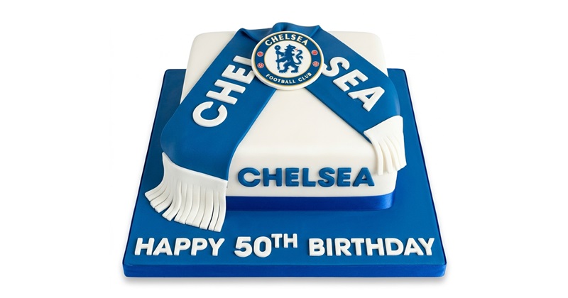 Chelsea FC Football Birthday Cake | Custom Age | Caker Street