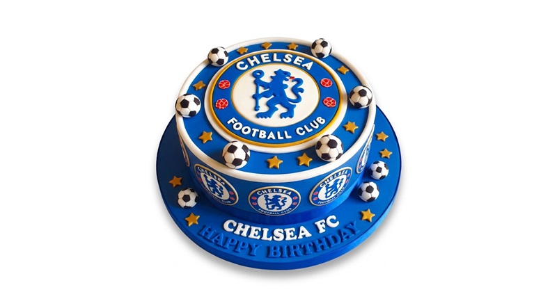 Chelsea FC Football Birthday Cake | UK Delivery