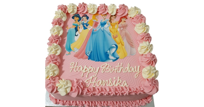 Disney Princess Fresh Cream Cake