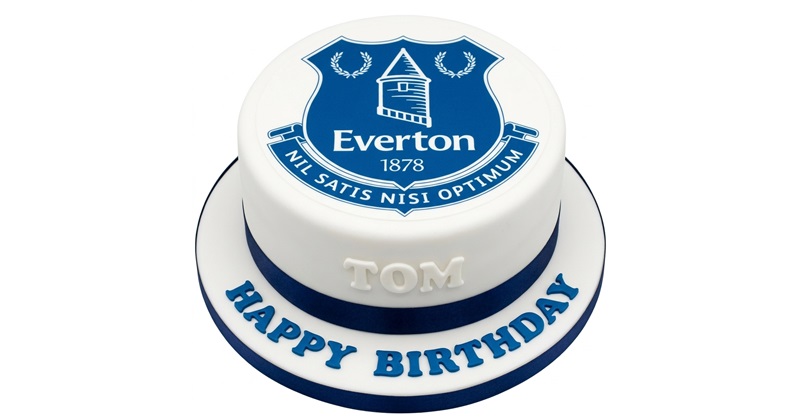 Everton Football Birthday Cake | Personalised FC Cakes UK