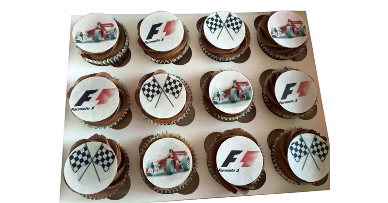 F1 Car Theme Cupcakes