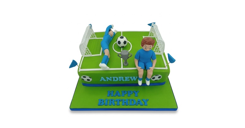 Football Birthday Cake | Personalised Football Pitch Design