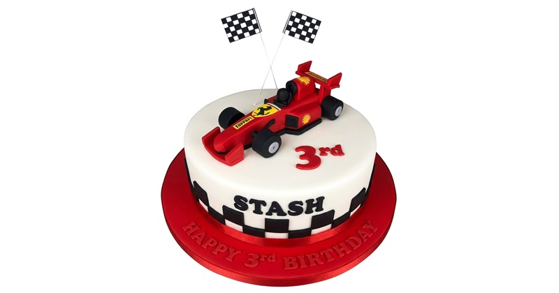 Formula 1 Racing Car Birthday Cake | UK Delivery