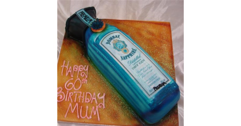 Gin Bottle Cake