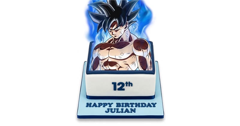 Dragon Ball Z Goku Birthday Cake | Custom Age UK Delivery