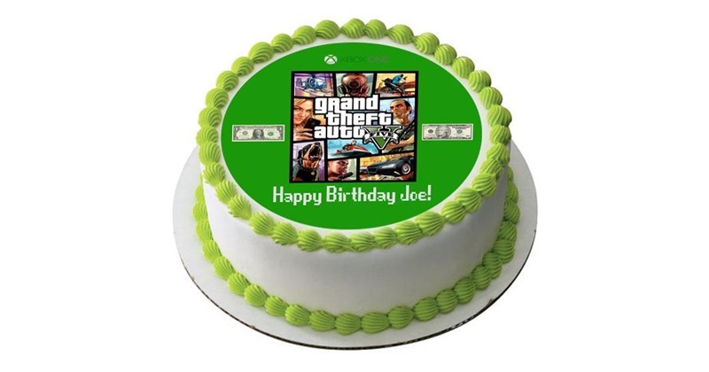 Grand theft auto cake