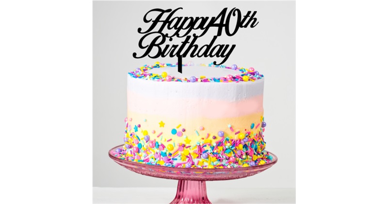 Happy 40th Birthday Cake