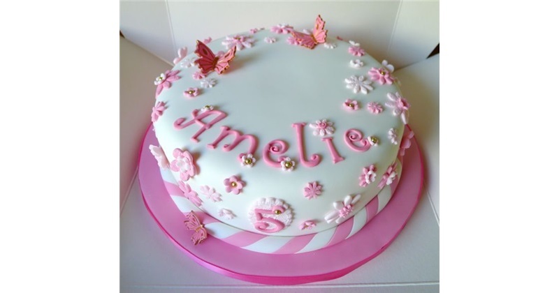 Kids girl birthday cake