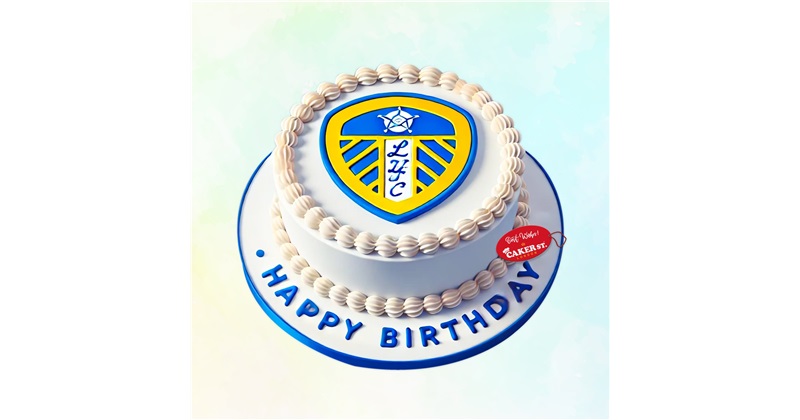 Leeds United Football birthday cake | Leeds United Football Cake ...