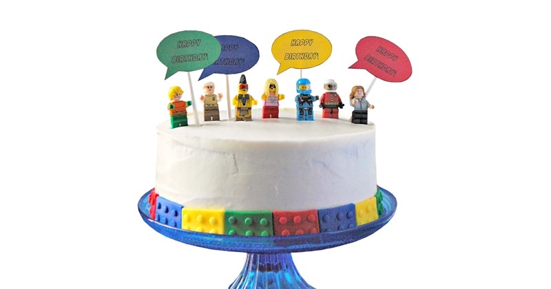 Lego birthday cake