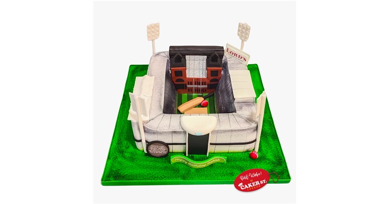 Lords Cricket Ground Birthday Cake