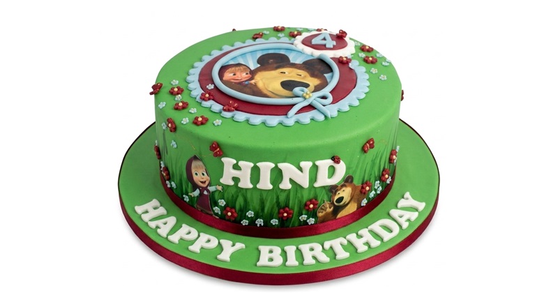Masha and The Bear Birthday Cake | Custom Age Kids Cakes UK