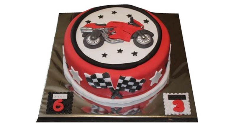 Motorcycle cake