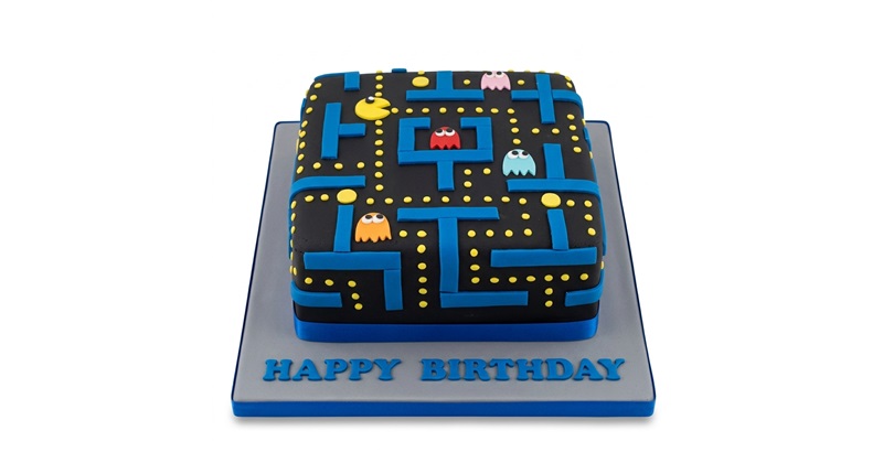 Pacman Birthday Cake | Gaming Theme Cakes UK Delivery