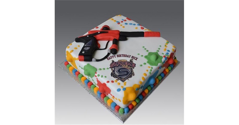 Paintball cake