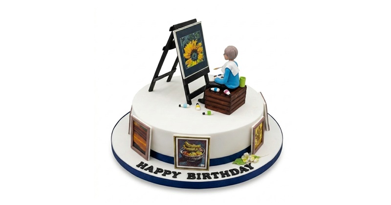 Painter Themed Cake