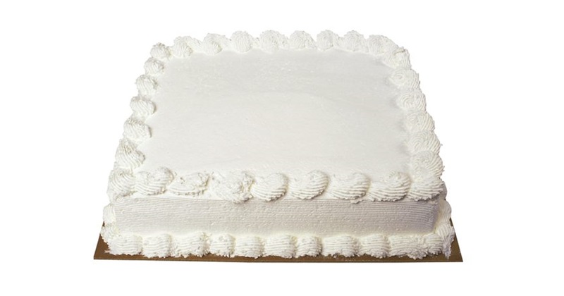 Plain white cake