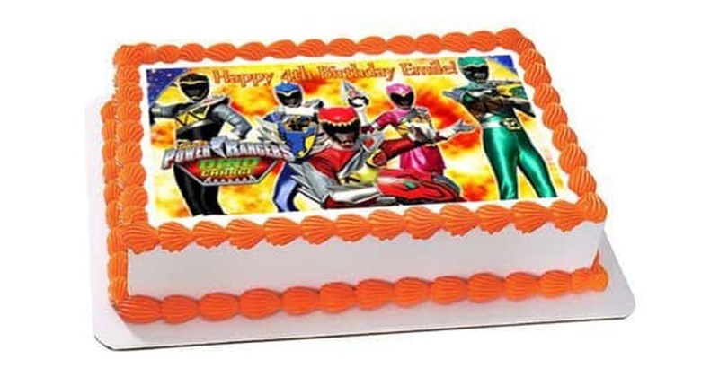 Power Rangers Photo Cake