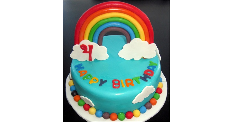 Rainbow Birthday Cake for Kids | Rainbow Birthday Cake For Kids | Caker ...
