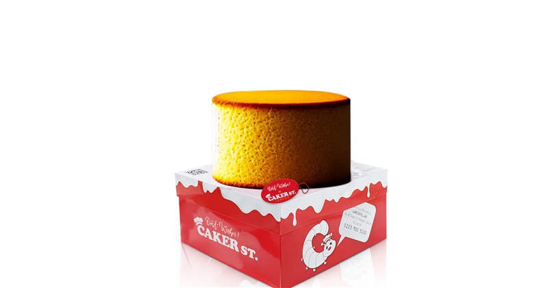 Round Plain Vanilla Cake Sponge