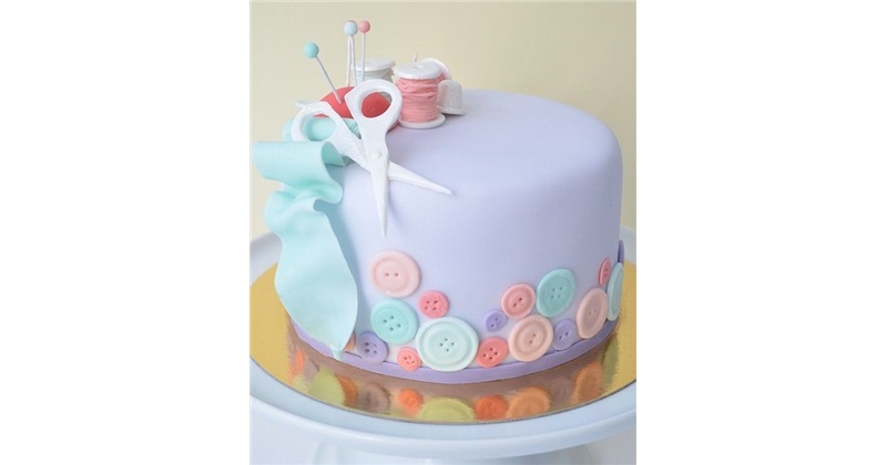 Sewing Theme Cake