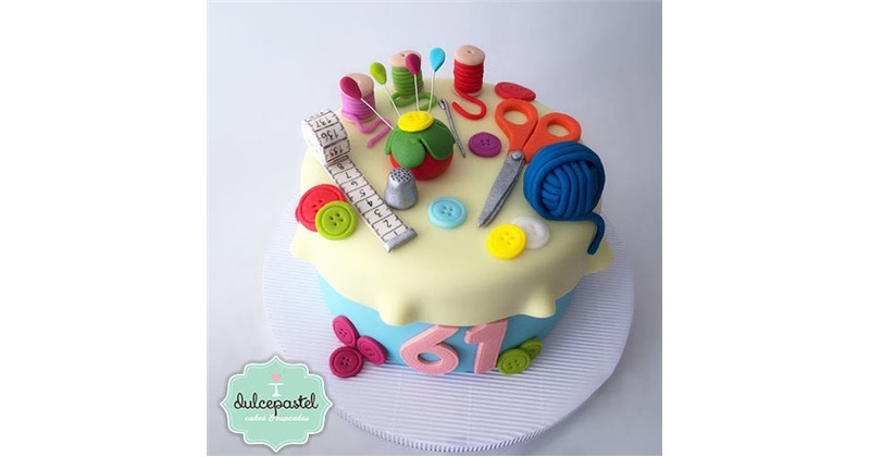 Sewing Theme Cake | Birthday Cake | Caker Street