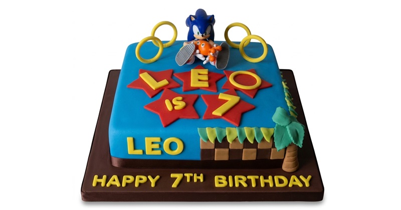 sonic hedgehog cake