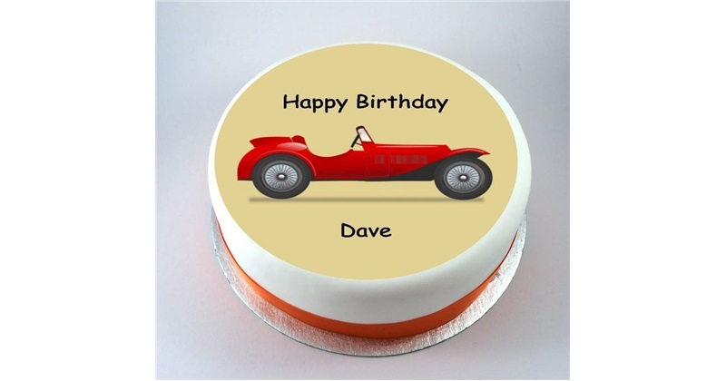 Sports car cake