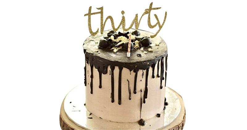 Thirty birthday cake