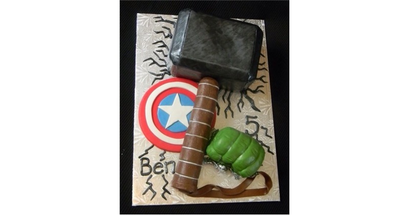 Thor hammer cake
