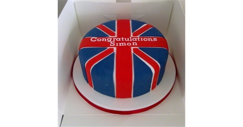 Union jack cake