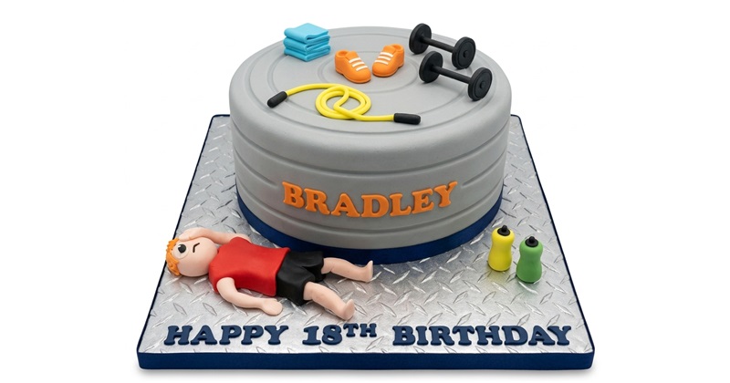 Gym Birthday Cake | Fitness Theme Cakes UK